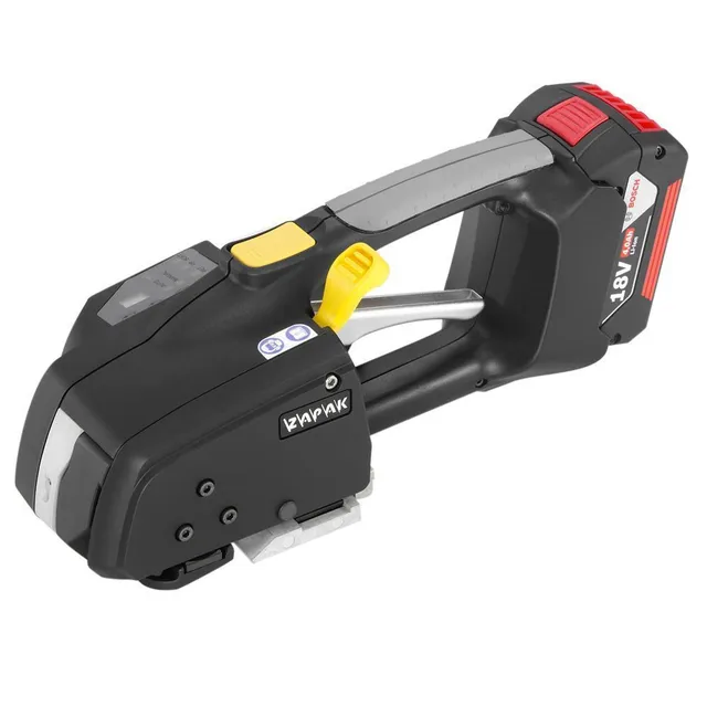 Zapak strapping tool ZP93A with battery for PP and PET strap - Packforce