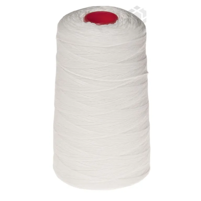 White thread for bag sewing machine, 930m/roll - Packforce