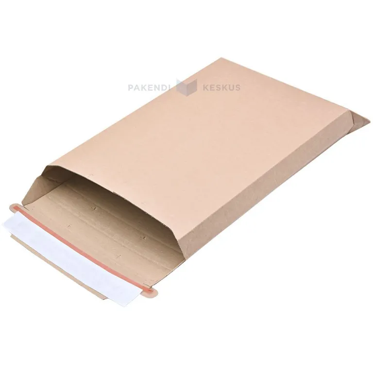 Brown micro corrugated carton envelope 26,9+(2x2,5)x41,8+5cm A3 ...